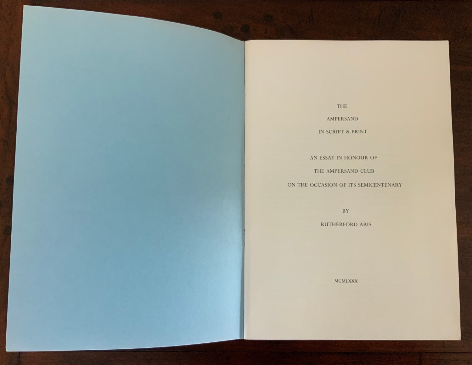 Books On Books Collection – The Last Word on the Ampersand – Books On Books