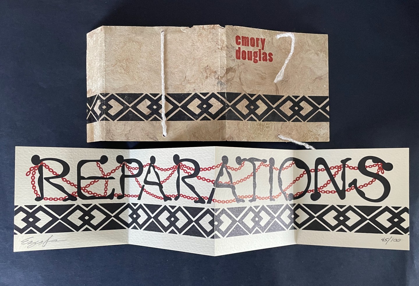 Exploring Emory Douglas' 'Reparations', an artist's book of continuing ...